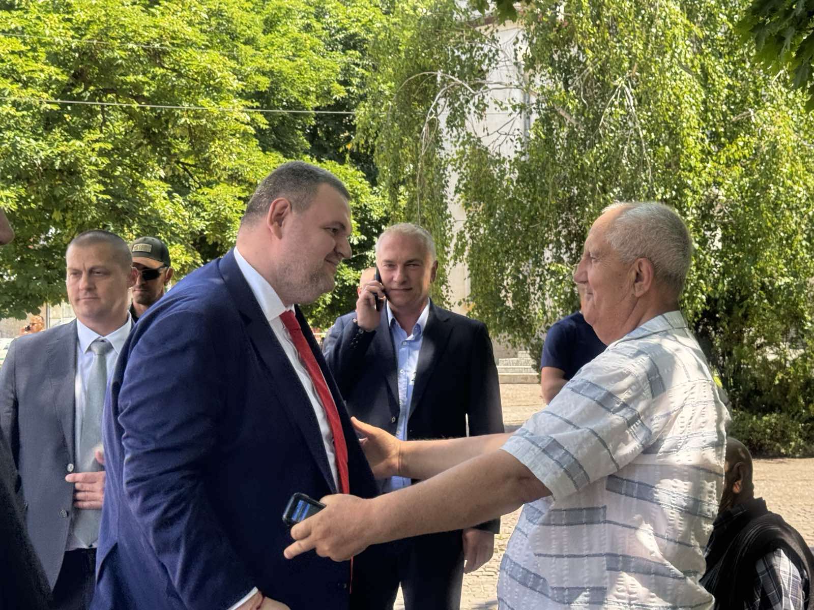 Делян Пеевски председател на ДПС посети Търговище